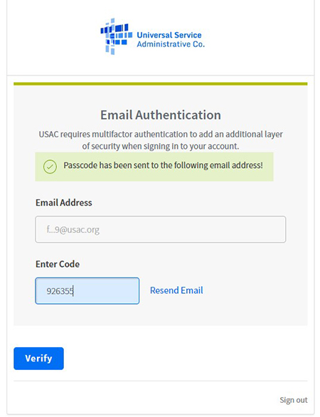 MFA Sign-On Instructions - Universal Service Administrative Company